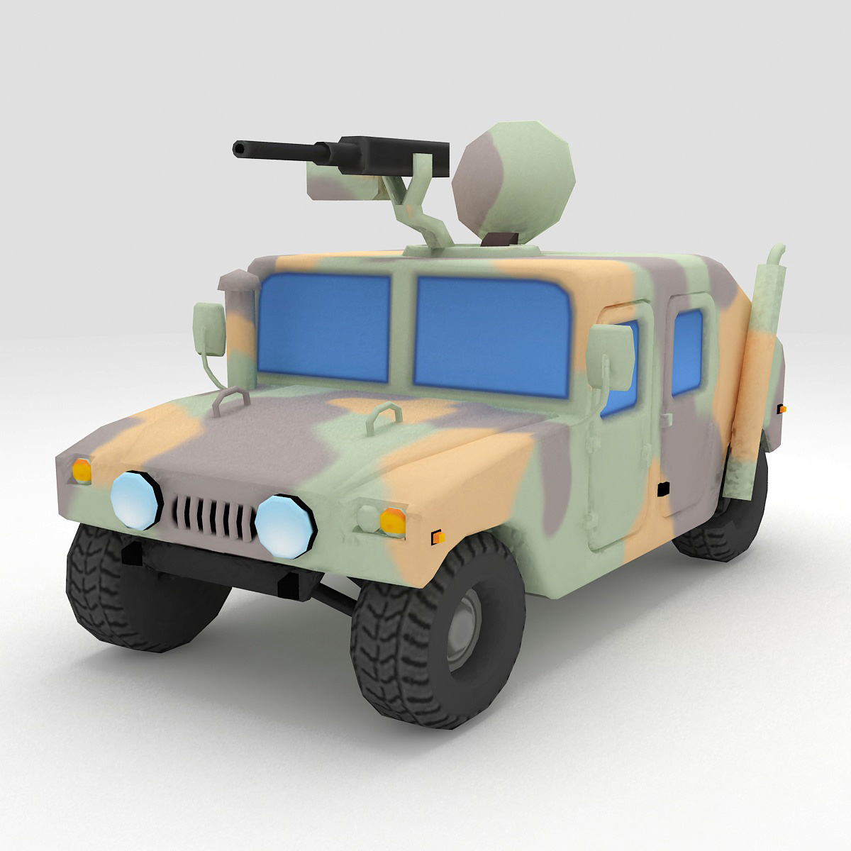 3D cartoon hmmwv low-poly - TurboSquid 1236920
