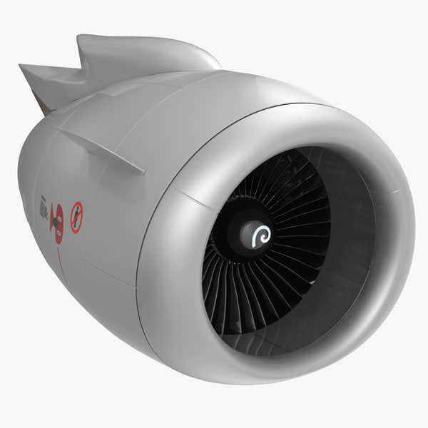 sci fi jet engine 3d model