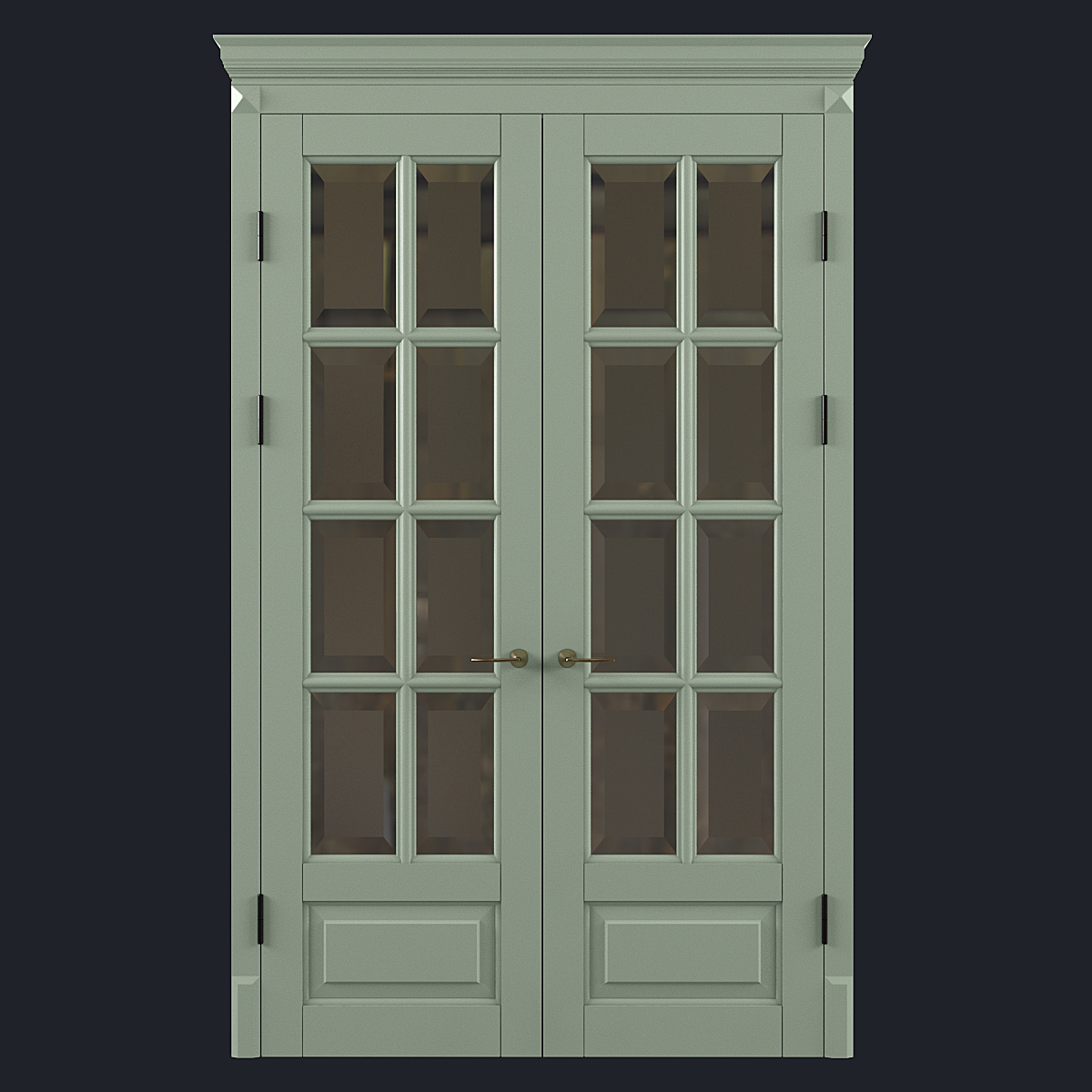 3D double door model - TurboSquid 1237320