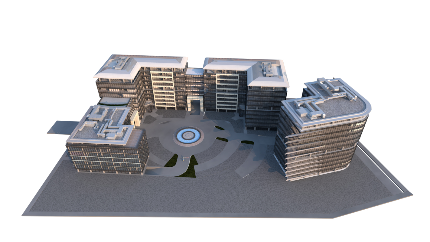 Business park office buildings 3D - TurboSquid 1237325