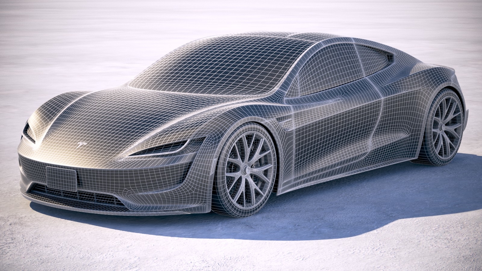 3D tesla roadster 2020 - TurboSquid 1237414