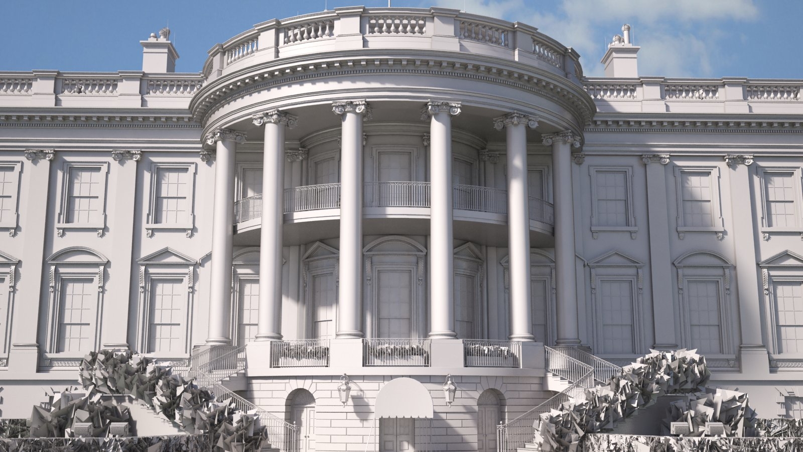 3D usa white house model - TurboSquid 1237424