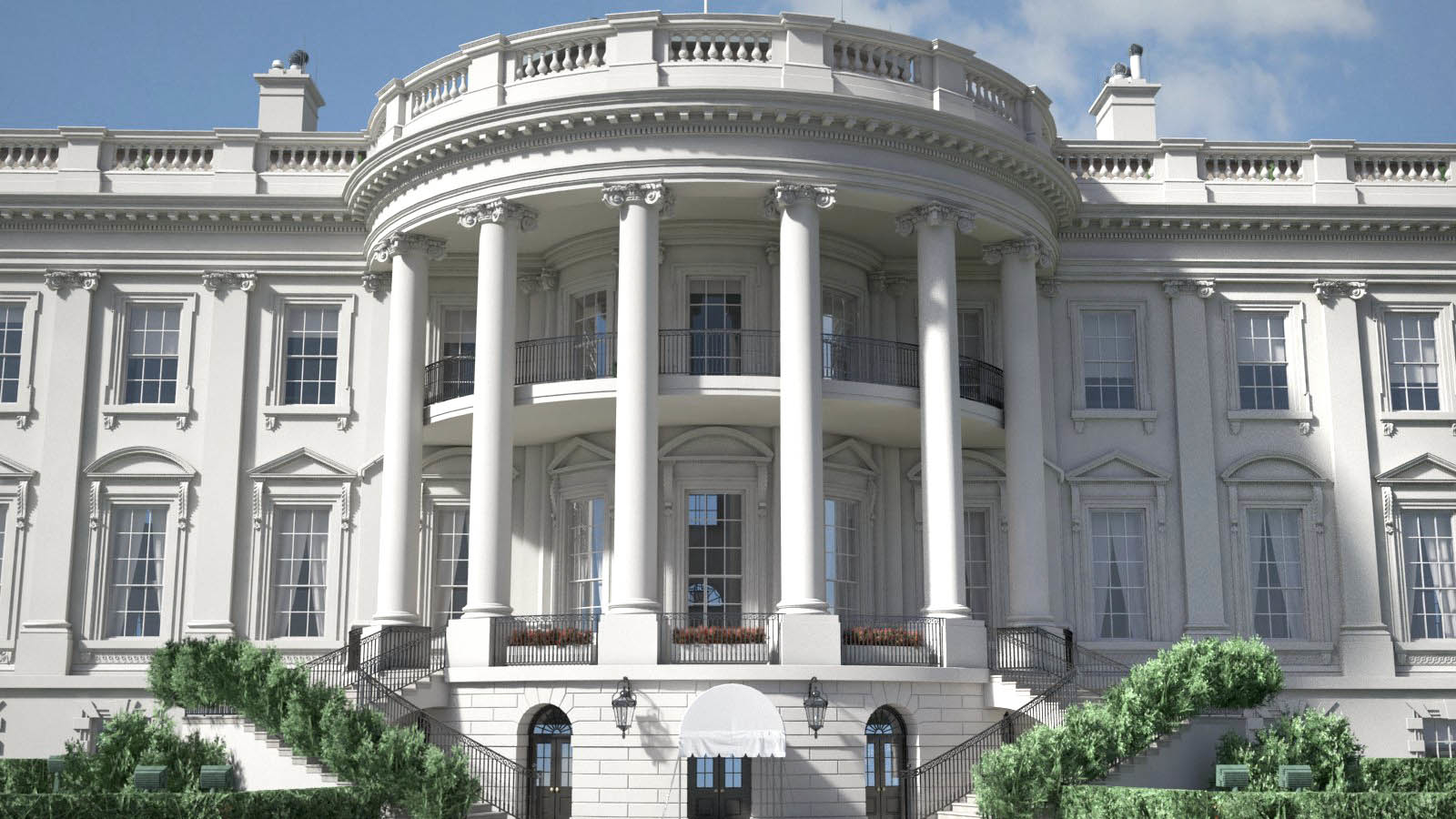 3D usa white house model - TurboSquid 1237424