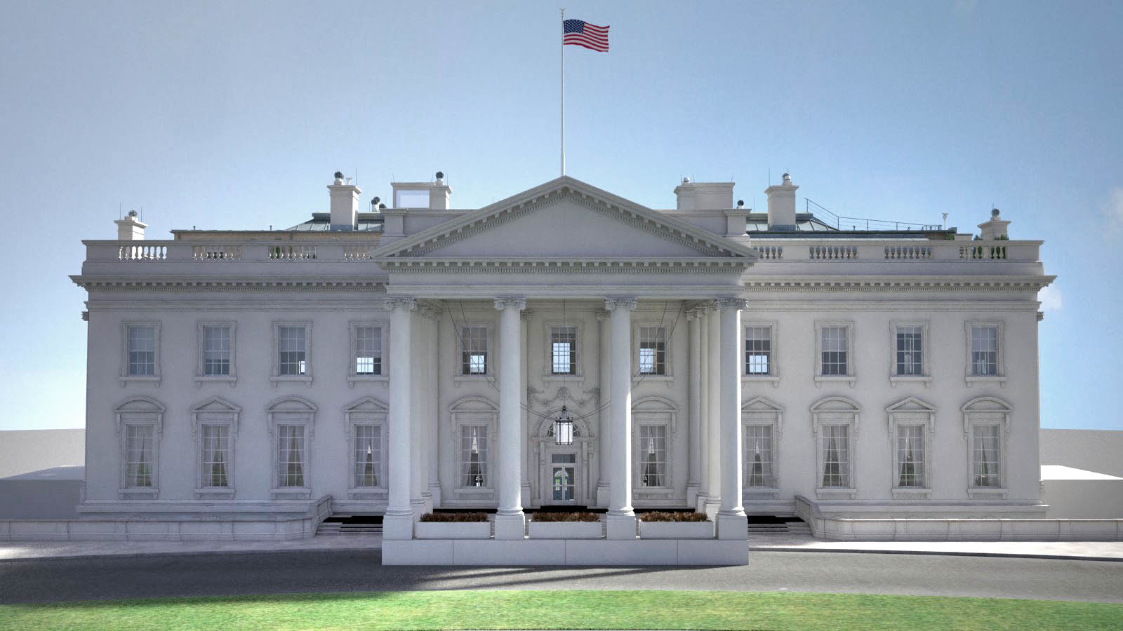 3D usa white house model - TurboSquid 1237424
