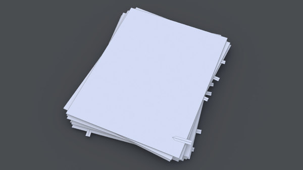 Office paperwork 3D model - TurboSquid 1237474
