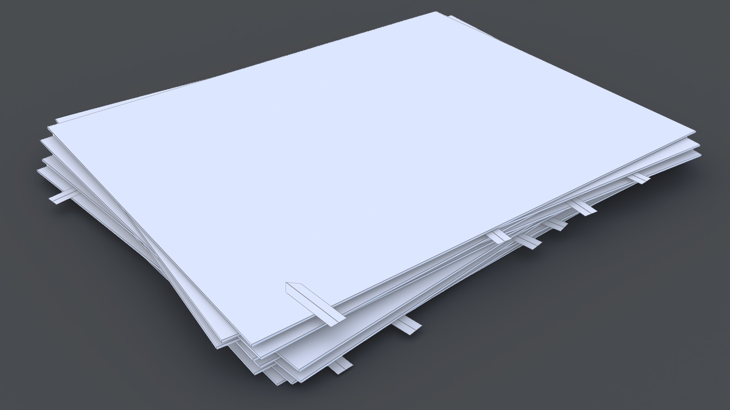 Office paperwork 3D model - TurboSquid 1237474