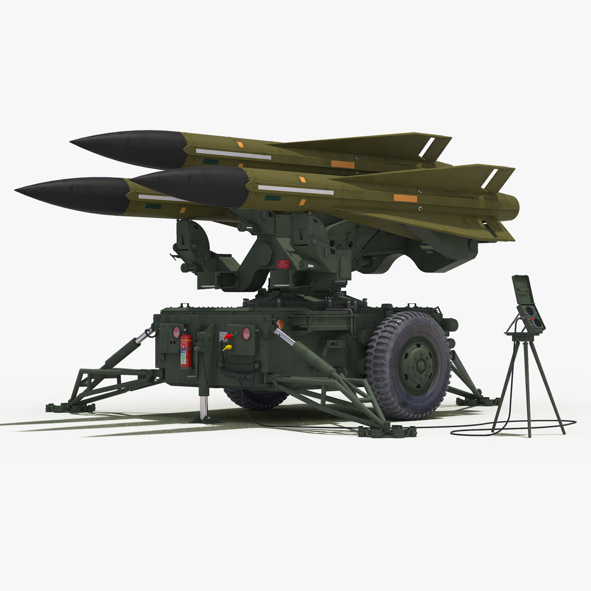 Mim-23 hawk dark green 3D - TurboSquid 1237570