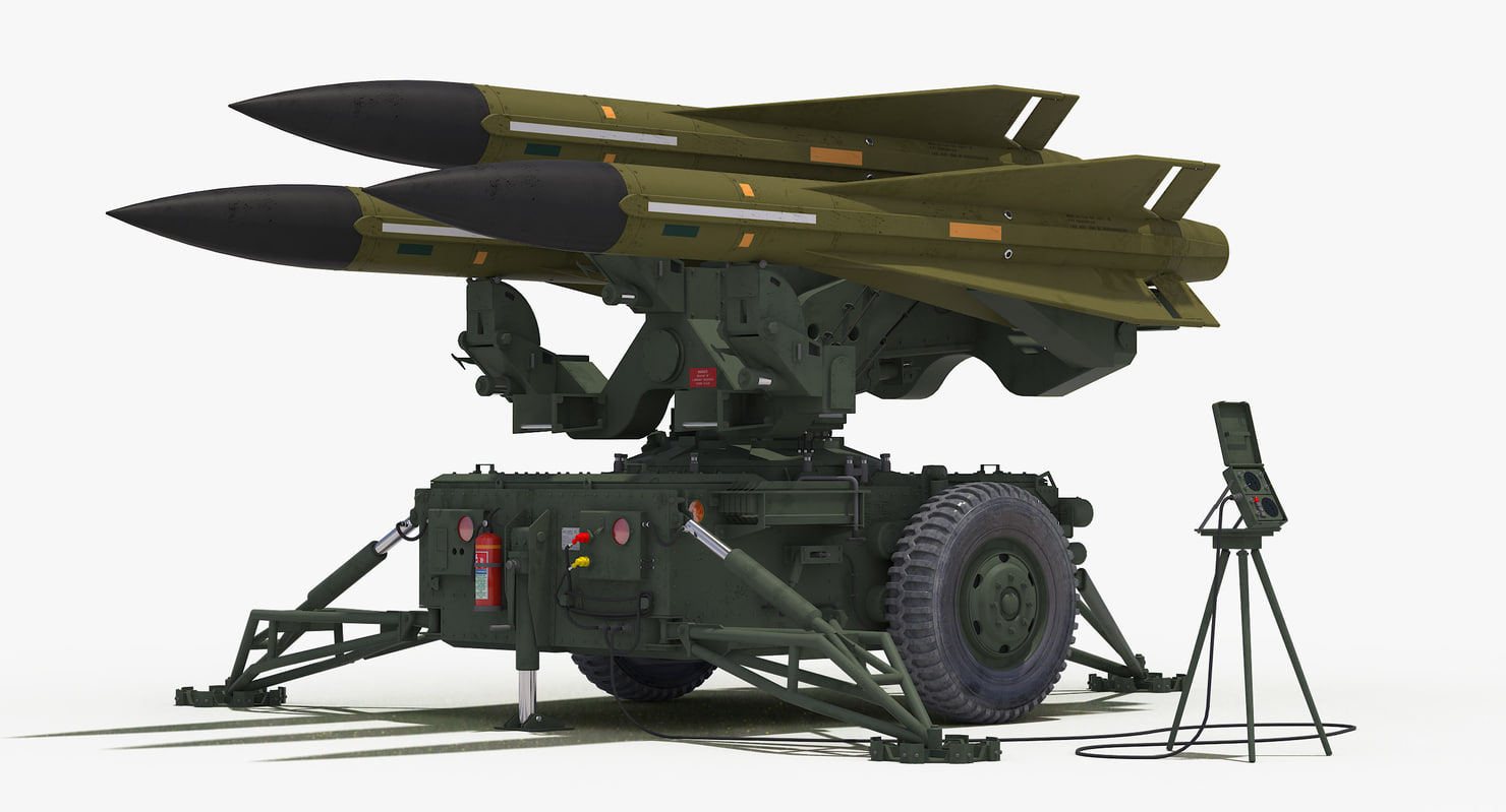 Mim-23 hawk dark green 3D - TurboSquid 1237570