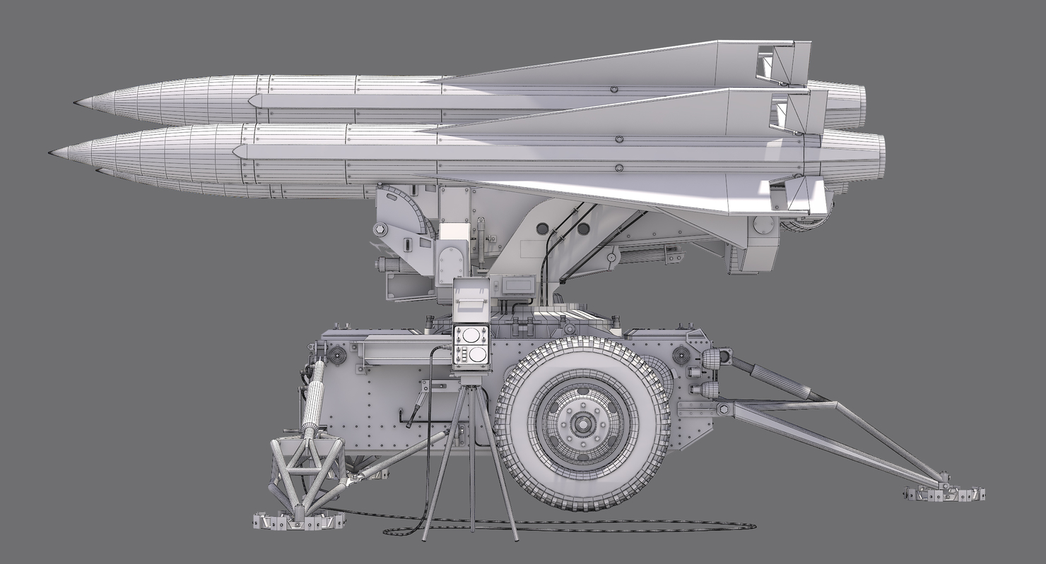 Mim-23 hawk dark green 3D - TurboSquid 1237570
