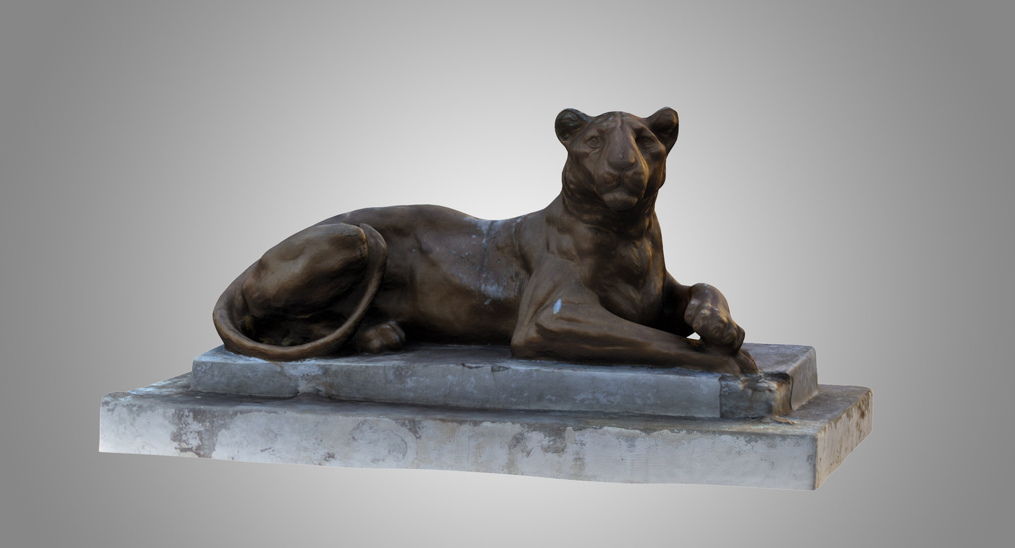 Lioness statue 3D model - TurboSquid 1237764