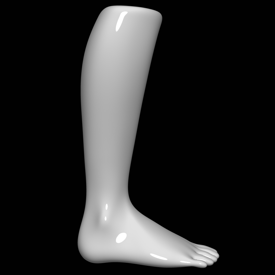 3D mannequin foot man - TurboSquid 1237794