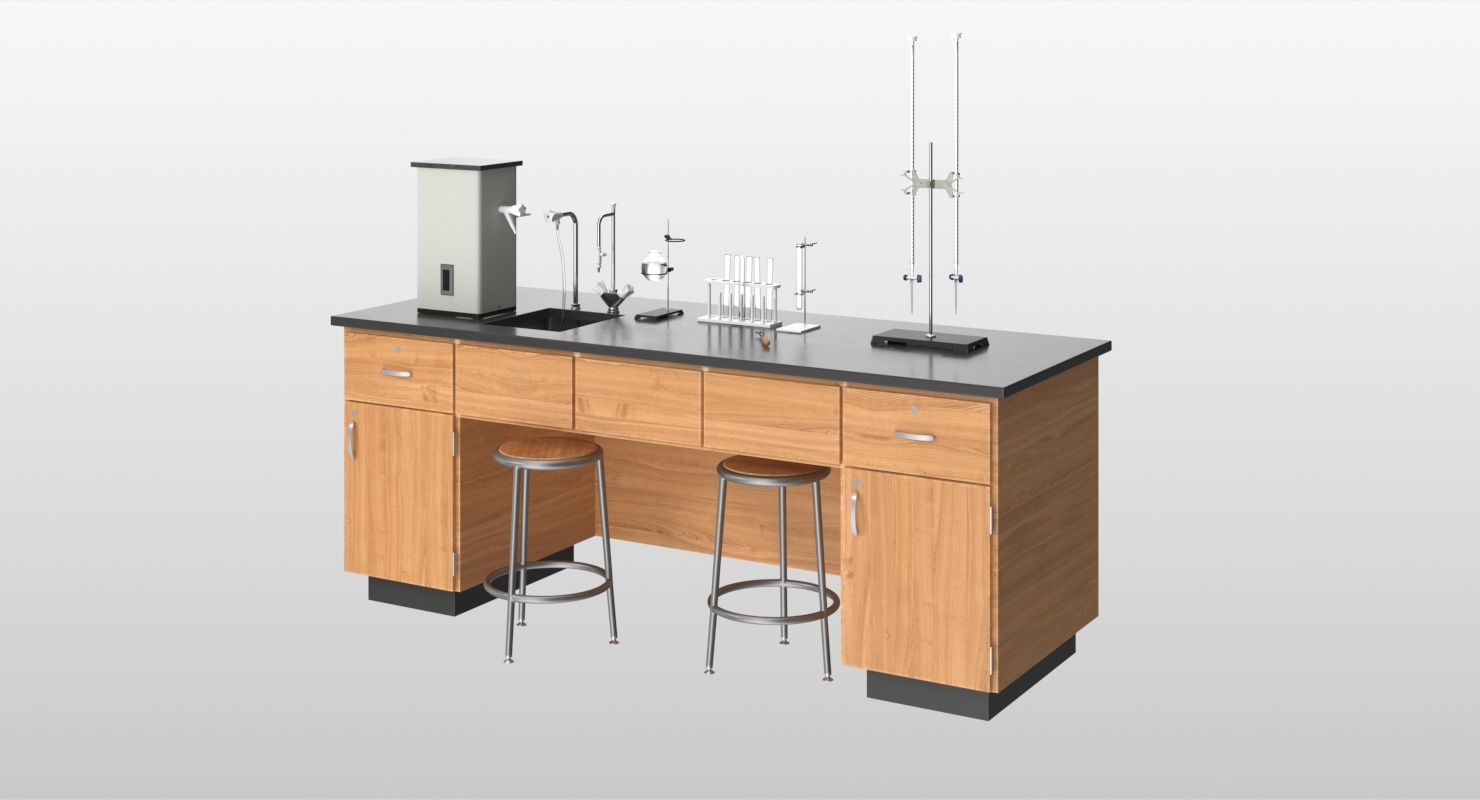Realistic laboratory equipment desk model - TurboSquid 1237805