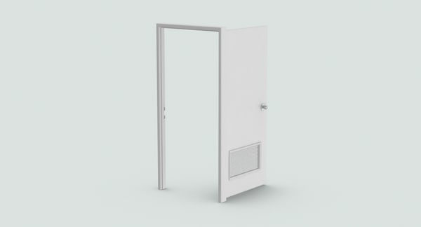 modèle 3D de Porte commerciale porte 4 ouverte - TurboSquid 1237886