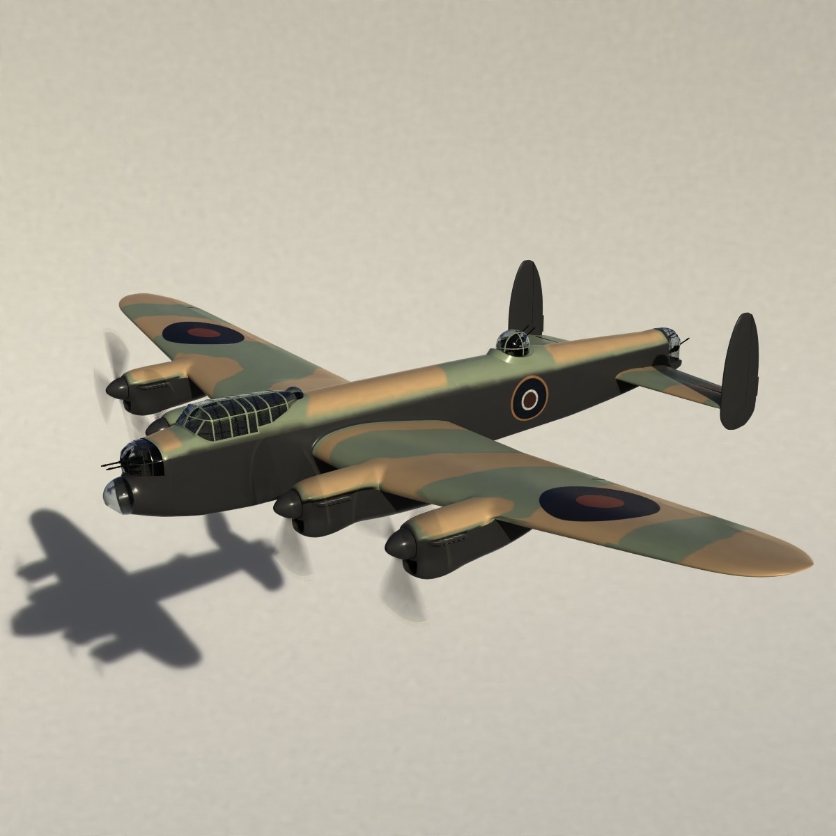 3D model simple avro lancaster - TurboSquid 1238039
