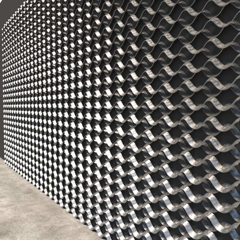 Expanded metal mesh 3D model - TurboSquid 1238067