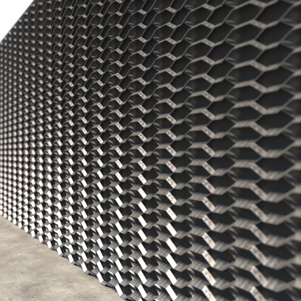 Expanded metal mesh 3D model - TurboSquid 1238067