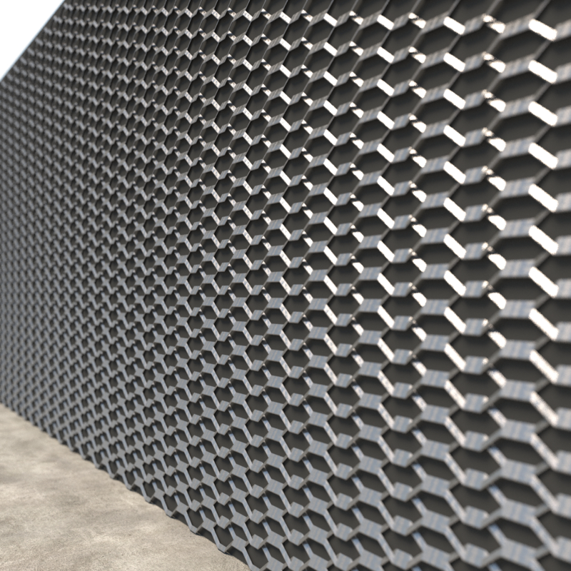 Expanded metal mesh 3D model - TurboSquid 1238067