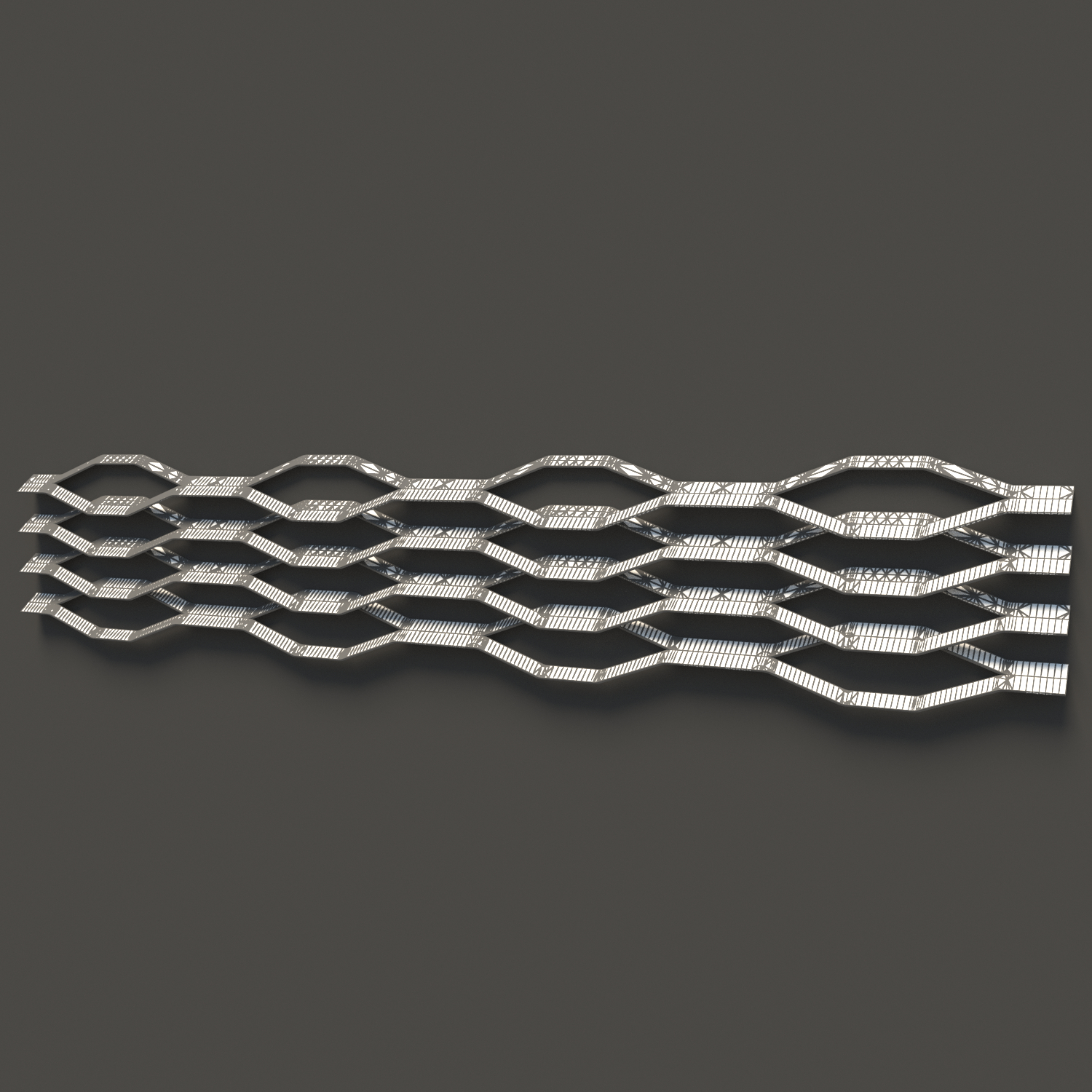 Expanded metal mesh 3D model - TurboSquid 1238067