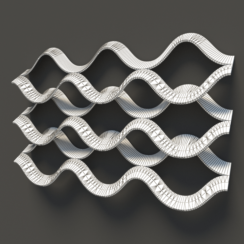 Expanded metal mesh 3D model - TurboSquid 1238067
