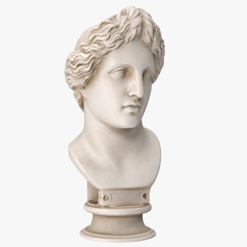 3D model apollo lykeios bust - TurboSquid 1238092