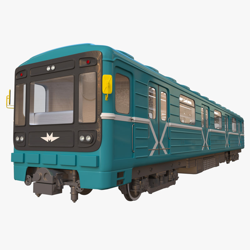 Subway train 3D model - TurboSquid 1238110