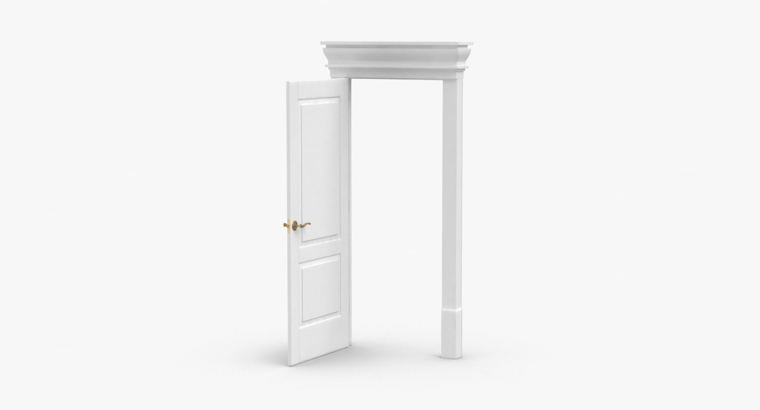 Classic-doors---door-2-open 3D model - TurboSquid 1238169