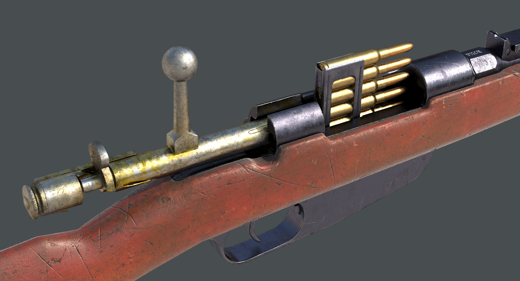 Carcano m1891 model - TurboSquid 1238238