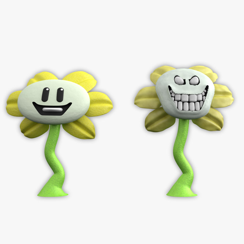 Flowey undertale 3D model - TurboSquid 1238294