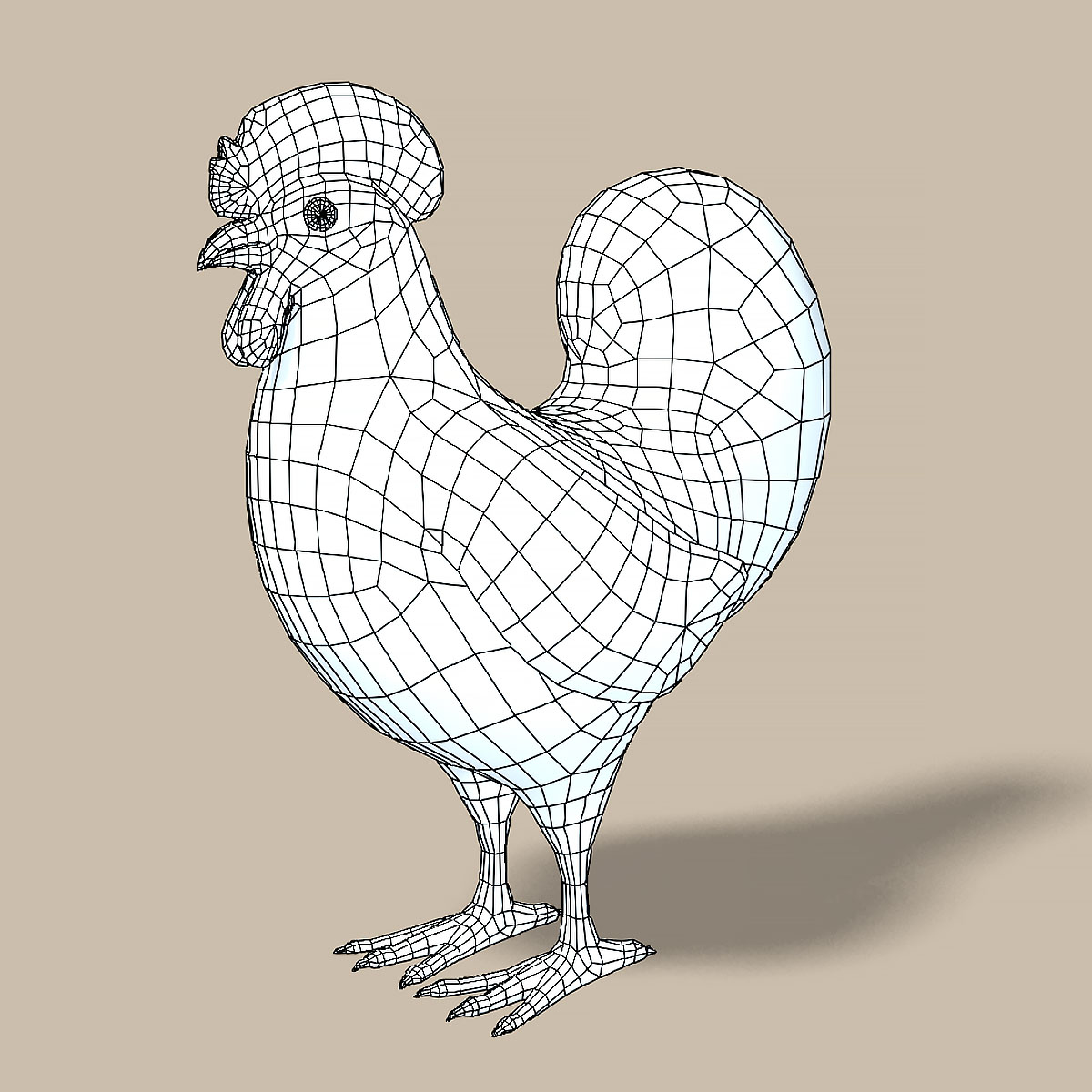 Chicken cartoon 3D model - TurboSquid 1238305