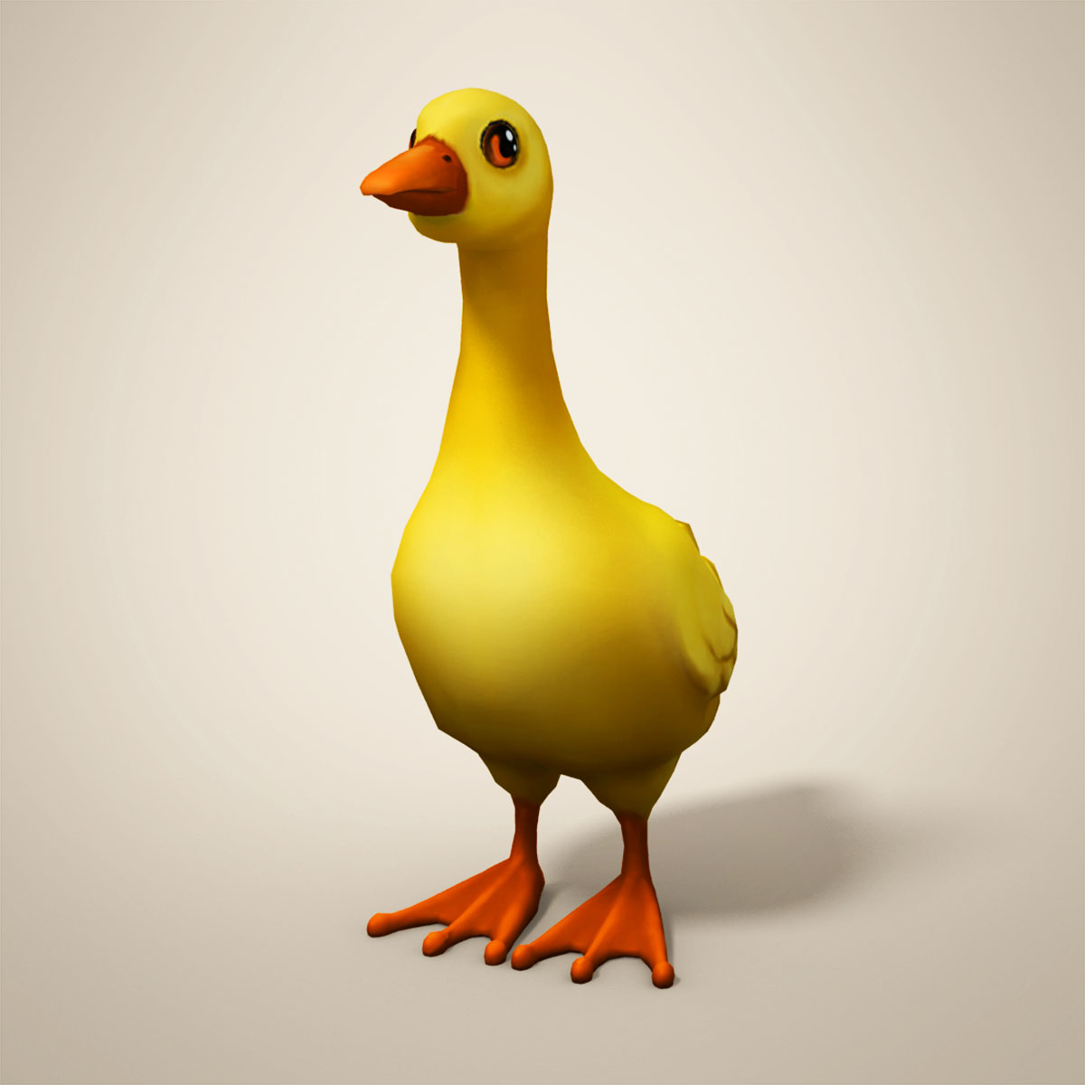 3D cartoon duckling duck - TurboSquid 1238310