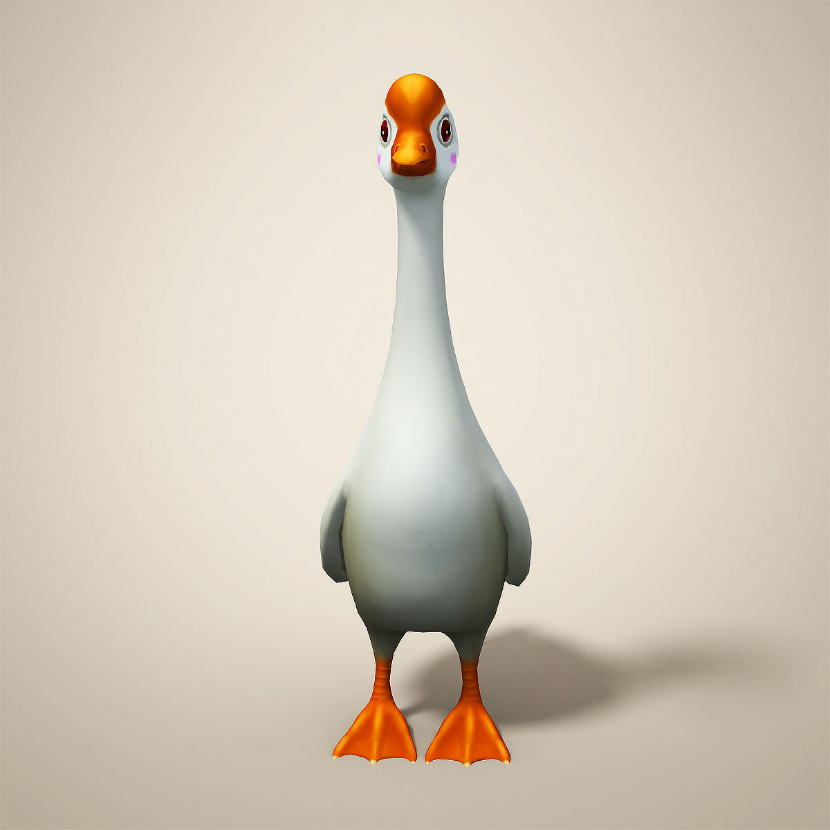 Cartoon goose toon 3D model - TurboSquid 1238311