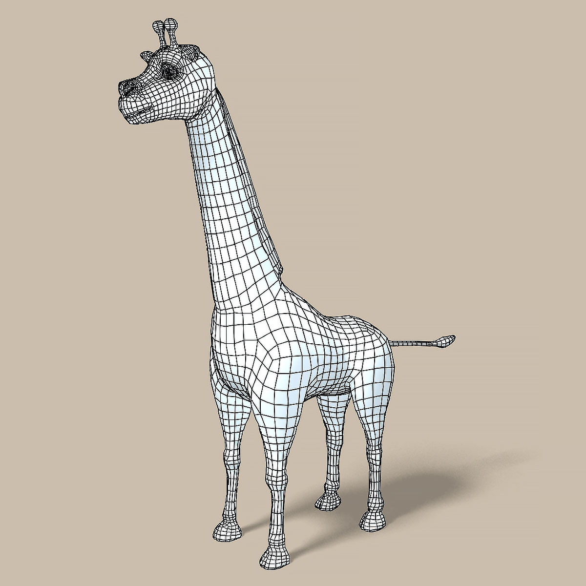 3D giraffe cartoon toon - TurboSquid 1238340