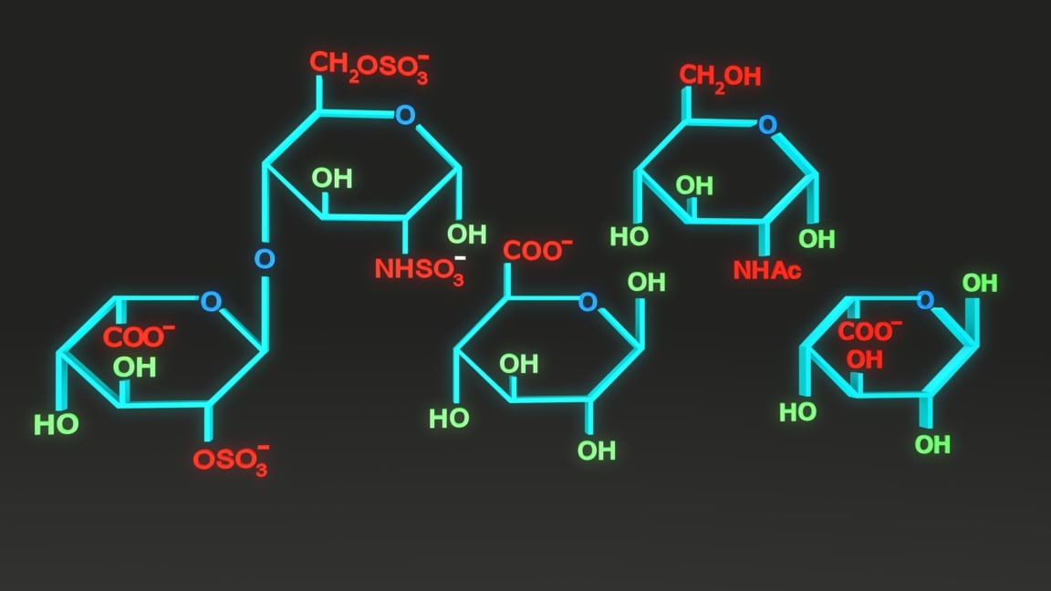 Chemical structure heparin model - TurboSquid 1238352