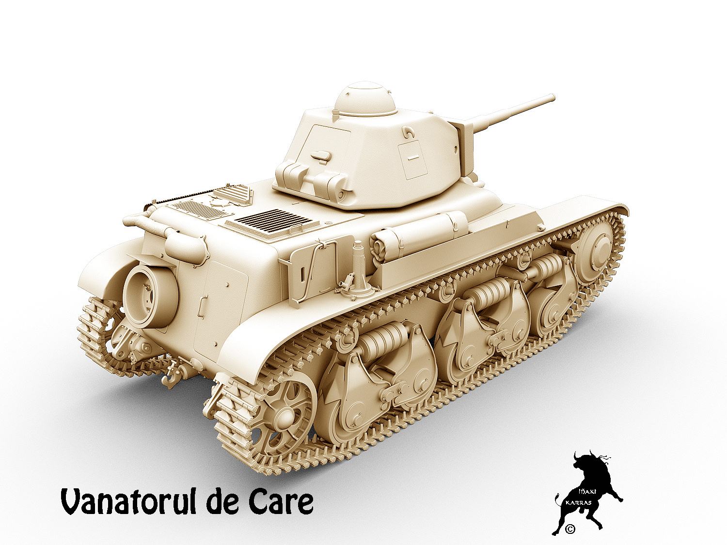 modelo 3d Vanatorul De Care - TurboSquid 1238443