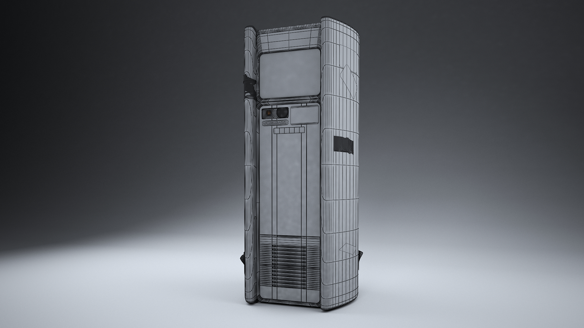 3D cyberpunk public phone terminal - TurboSquid 1238673