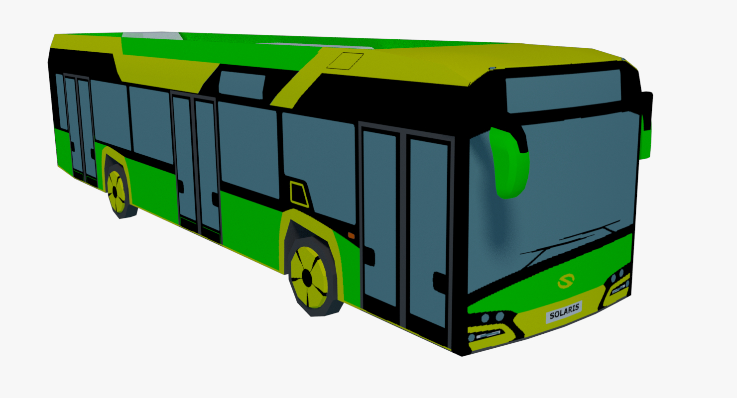 Modello 3D Solaris Urbino LOW-POLY - TurboSquid 1238685