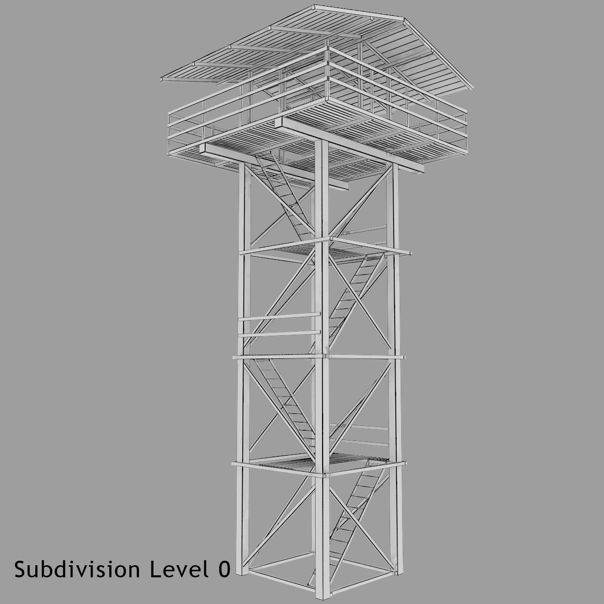 3D watch tower model - TurboSquid 1238697