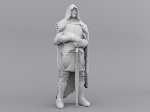 Warrior statue 3D model - TurboSquid 1238754