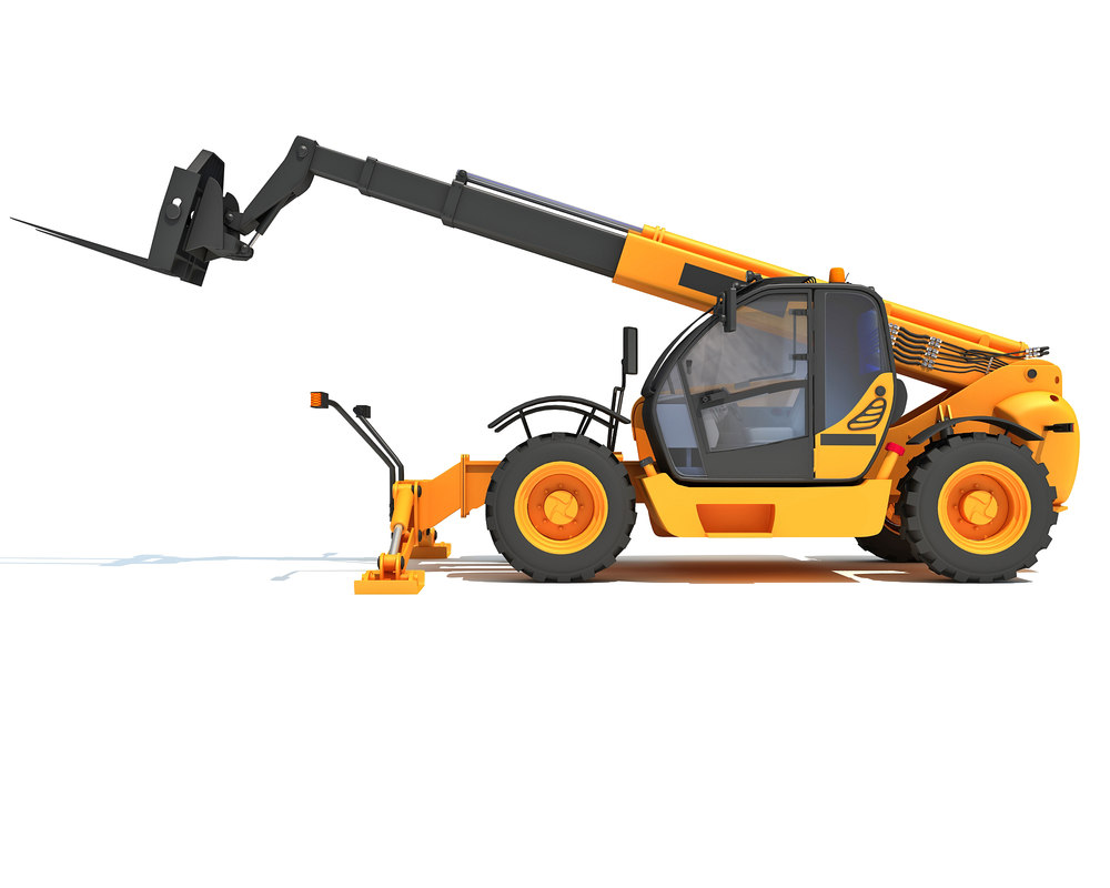 Telescopic handler forklift 3D model - TurboSquid 1238797