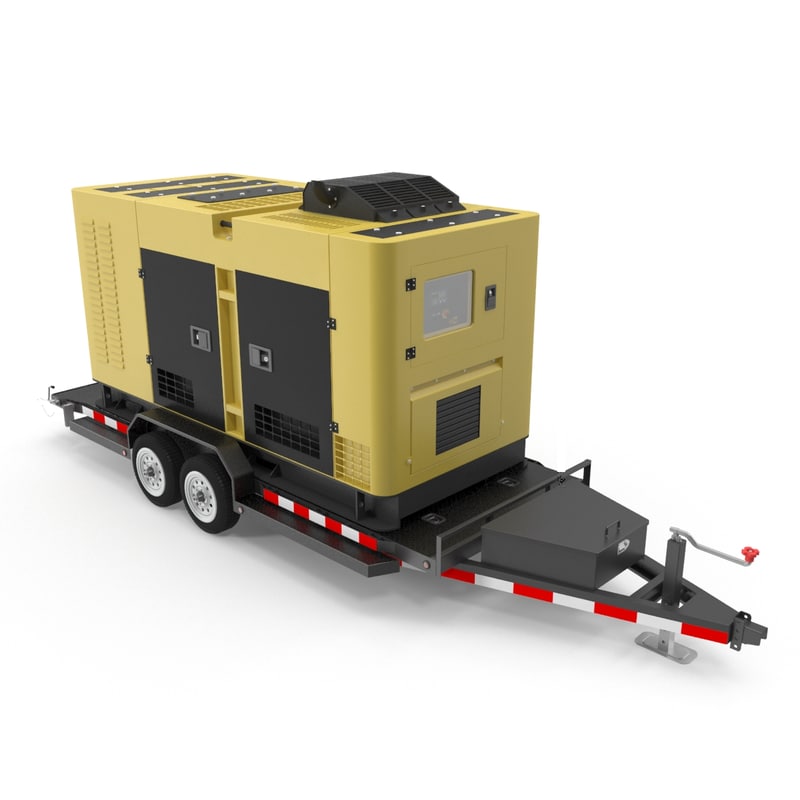 Diesel generator trailer 3D model - TurboSquid 1238821