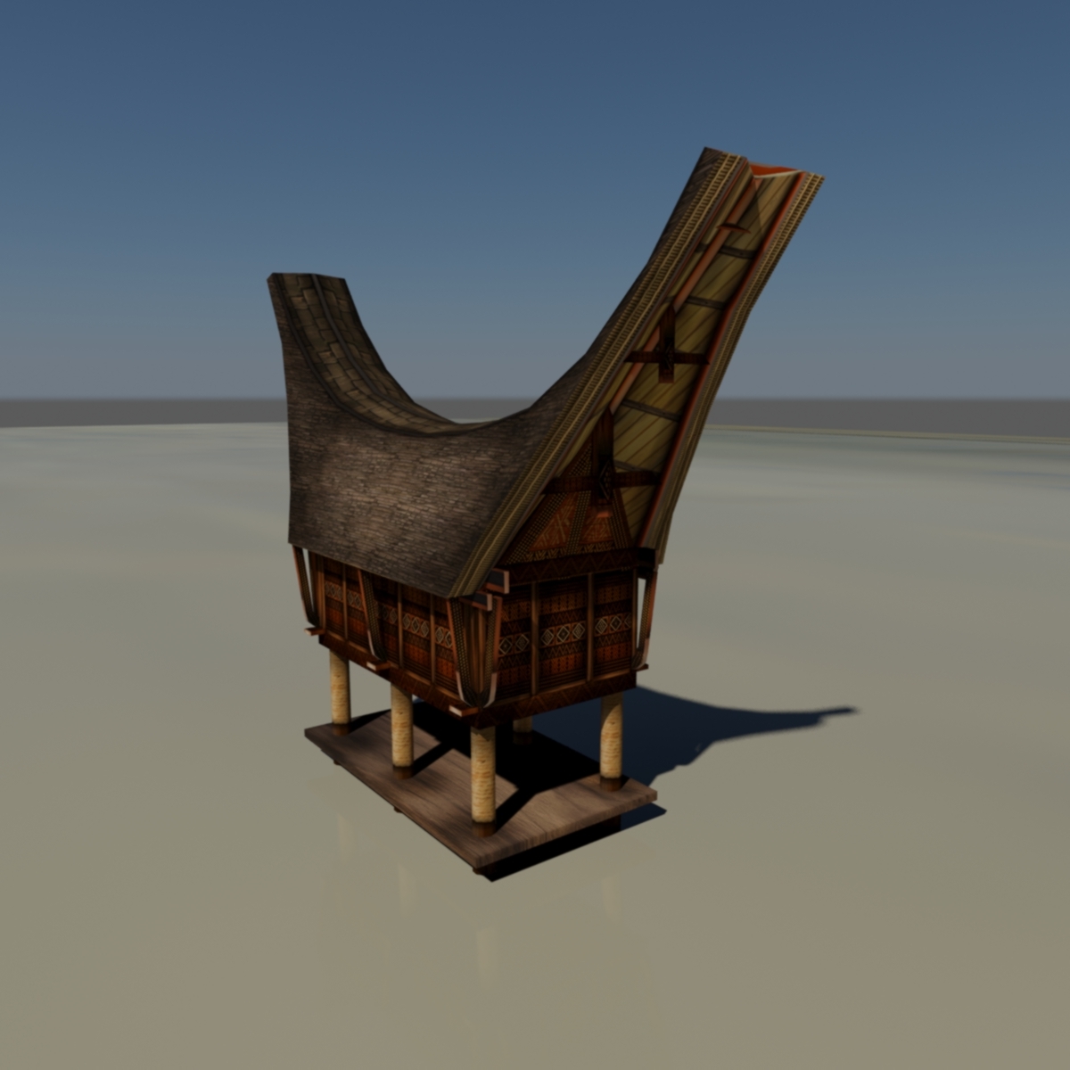 3D indonesia tongkonan - TurboSquid 1238973