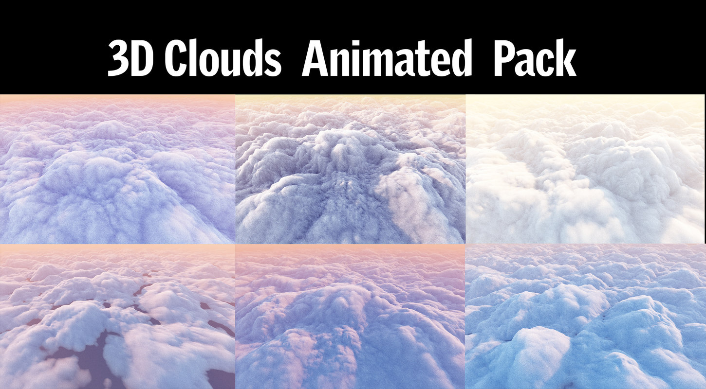 3D clouds pack model - TurboSquid 1239209
