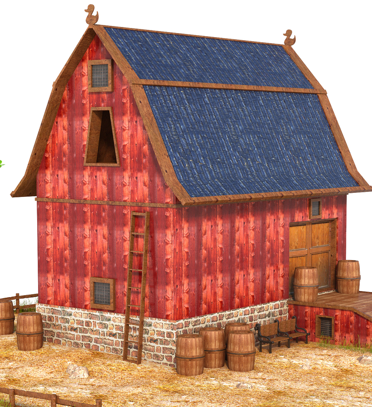 Building farm 3D model - TurboSquid 1239329
