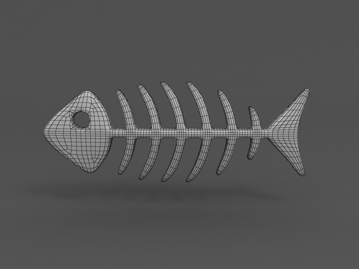 Fish bone 3D model - TurboSquid 1239357