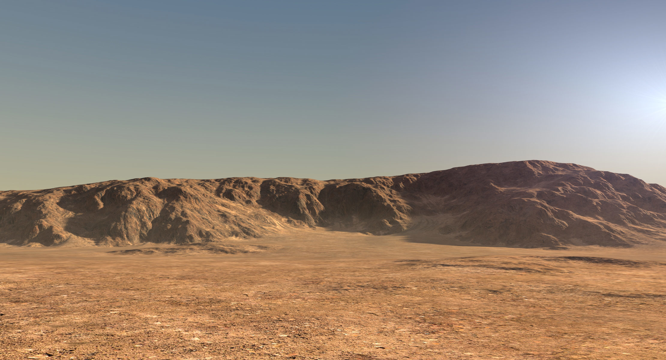 3D desert mountain range model - TurboSquid 1239398