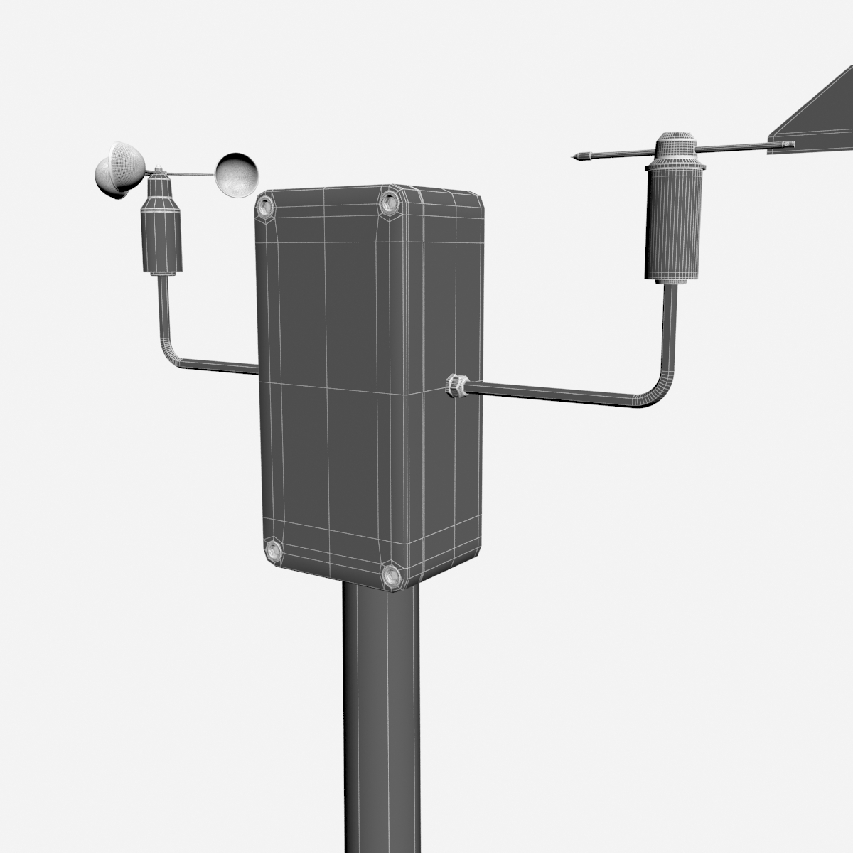 3D model weathercock anemometer - TurboSquid 1239418