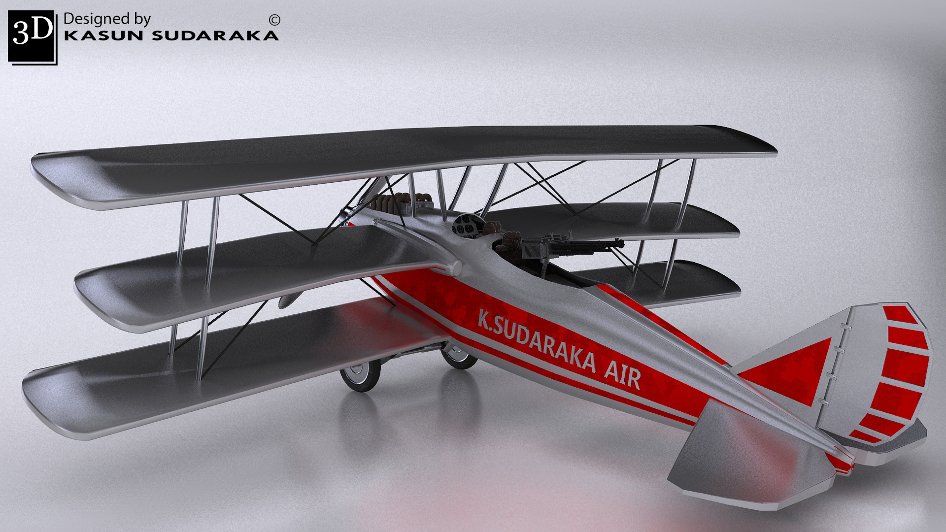 Classic aroplane aircraft 3D model - TurboSquid 1239627