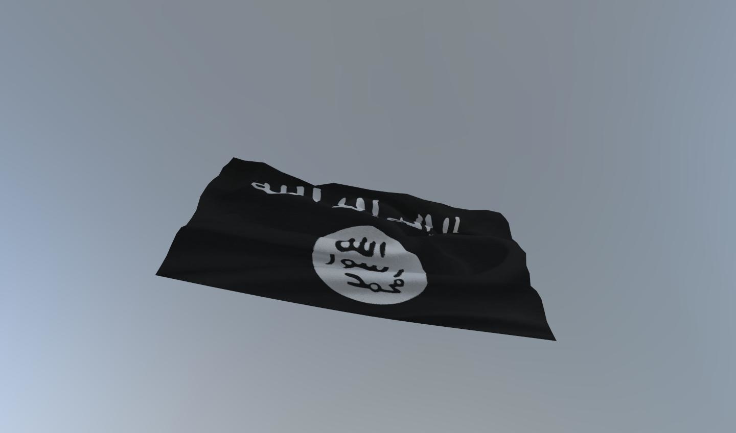 3D flag isis model - TurboSquid 1239766