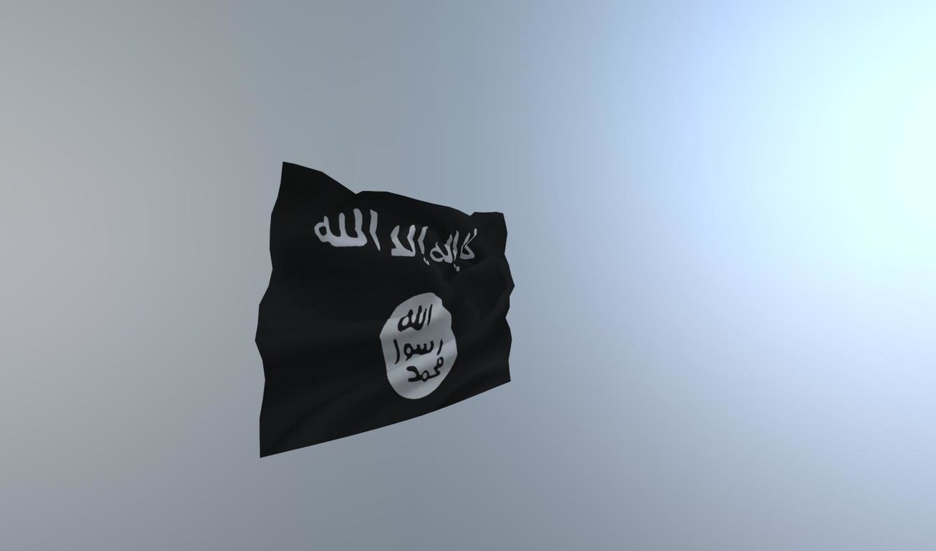 3D flag isis model - TurboSquid 1239766