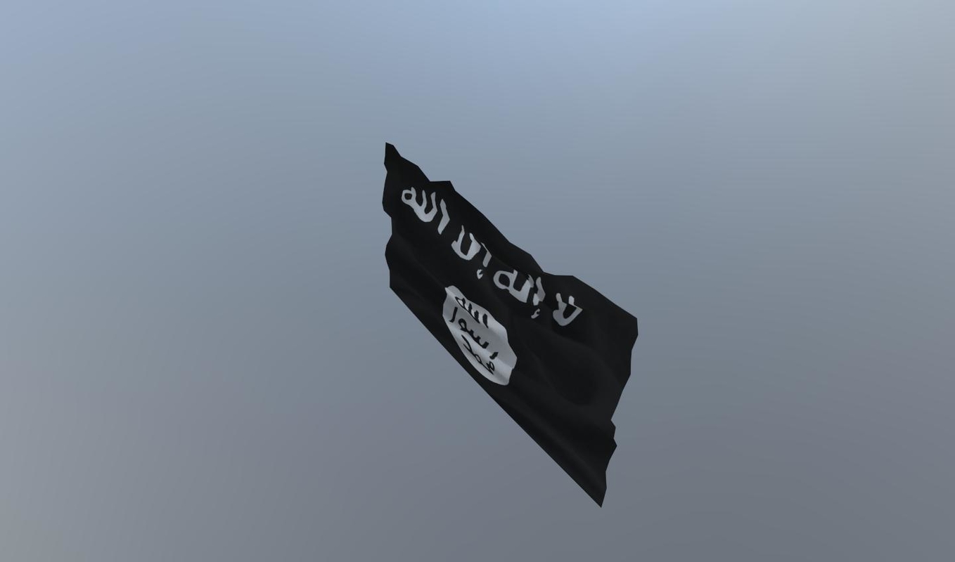 3D flag isis model - TurboSquid 1239766
